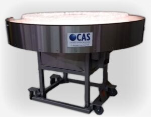 Rotary Pack Table With Illuminated Tabletop - Container Automation Systems.